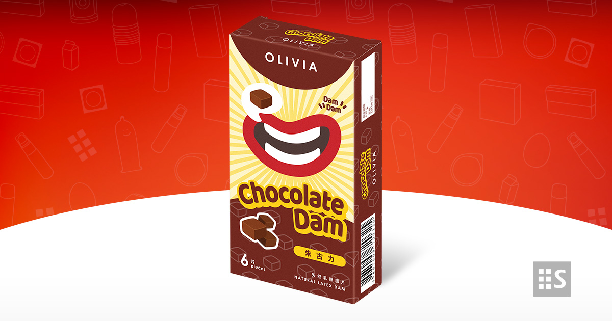 Olivia Chocolate Scent 6's Pack Natural Latex Dam - Sampson Store