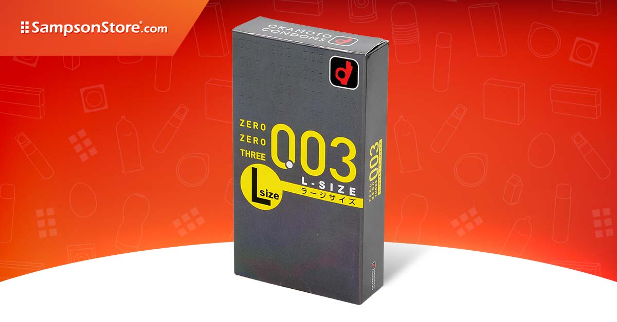 Zero Zero Three 0.03 L-size (Japan Edition) 58mm 10's Pack Latex Condom ...