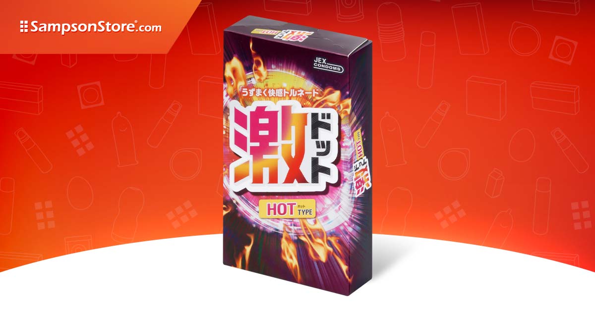 JEX Super Dots Hot Type 8's Pack Latex Condom - Sampson Store