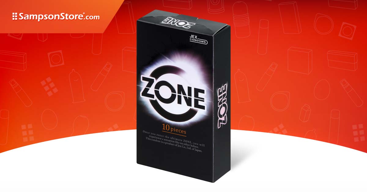 JEX ZONE 10's Pack Latex Condom - Sampson Store