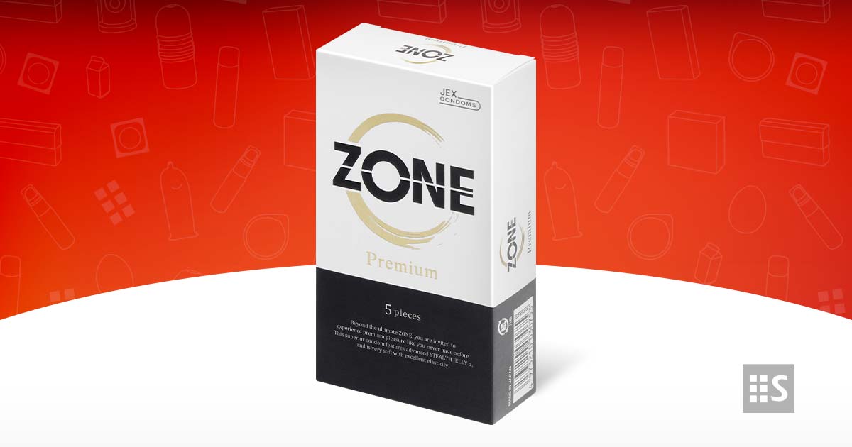 JEX ZONE Premium 5 片装 乳胶安全套 - Sampson Store